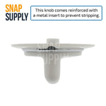 WE1M654 Dryer Knob for GE - Snap Supply Dryer Parts and Accessory ...