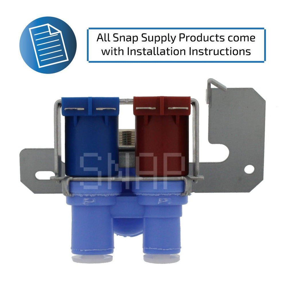 WR57X10032 Water Valve for GE - Snap Supply Refrigerator Parts and ...